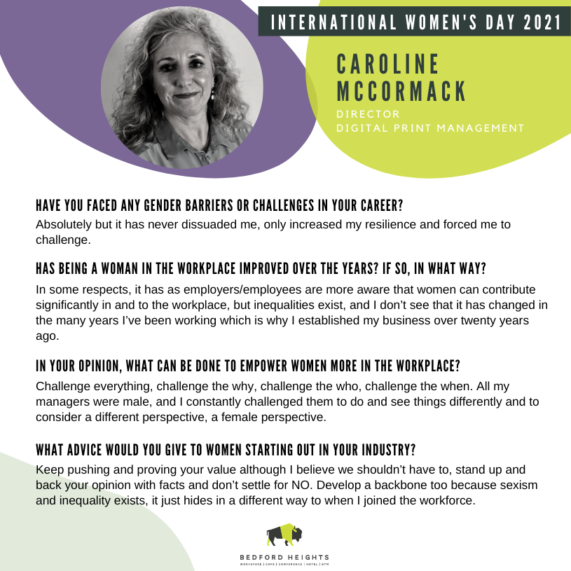 IWD | Caroline McCormack from Digital Print Management » Bedford Heights